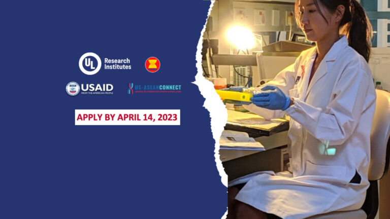 Underwriters Laboratories‑ASEAN‑U.S. Science Prize for Women Applications Now Open - UL Research ...